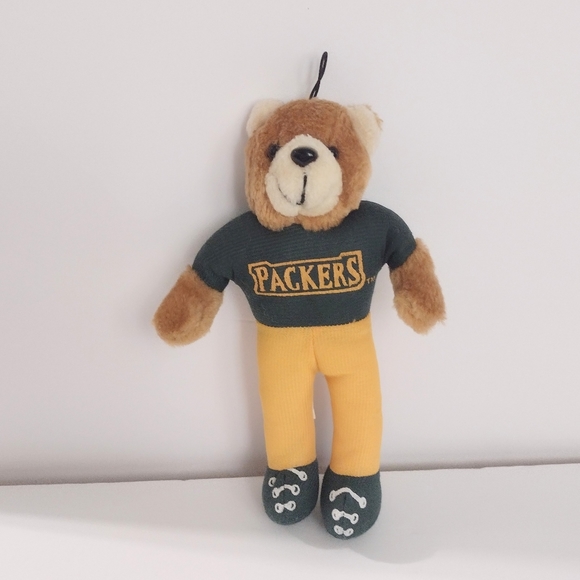 Source Unknown | Toys | Vintage Green Bay Packers Bear Plush 7 | Poshmark